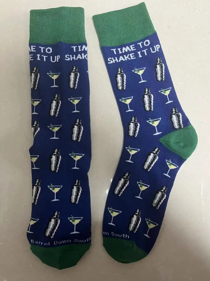 Time to Shake it Up Martini Socks – Vintage Southern Designs