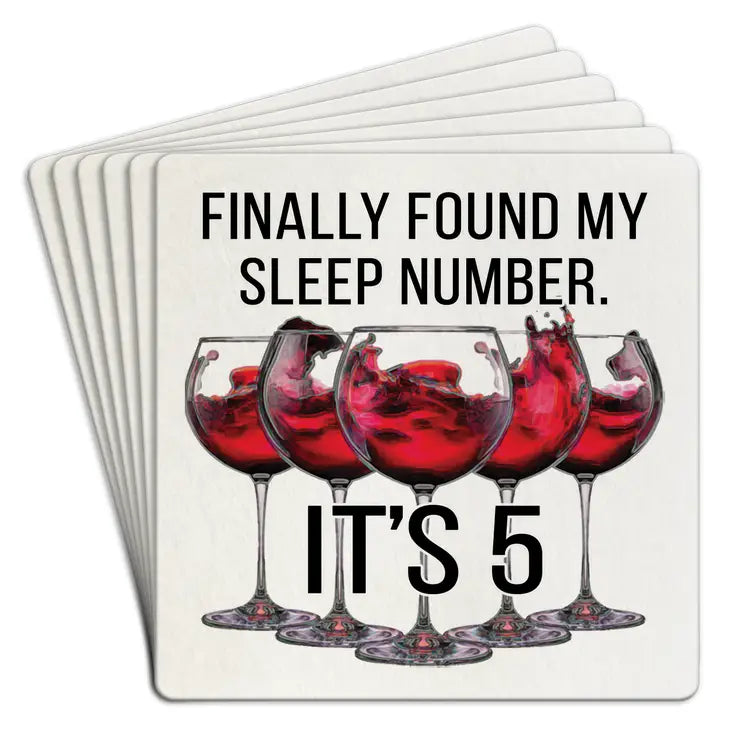Sleep Number Coasters (Set of 6) – Vintage Southern Designs